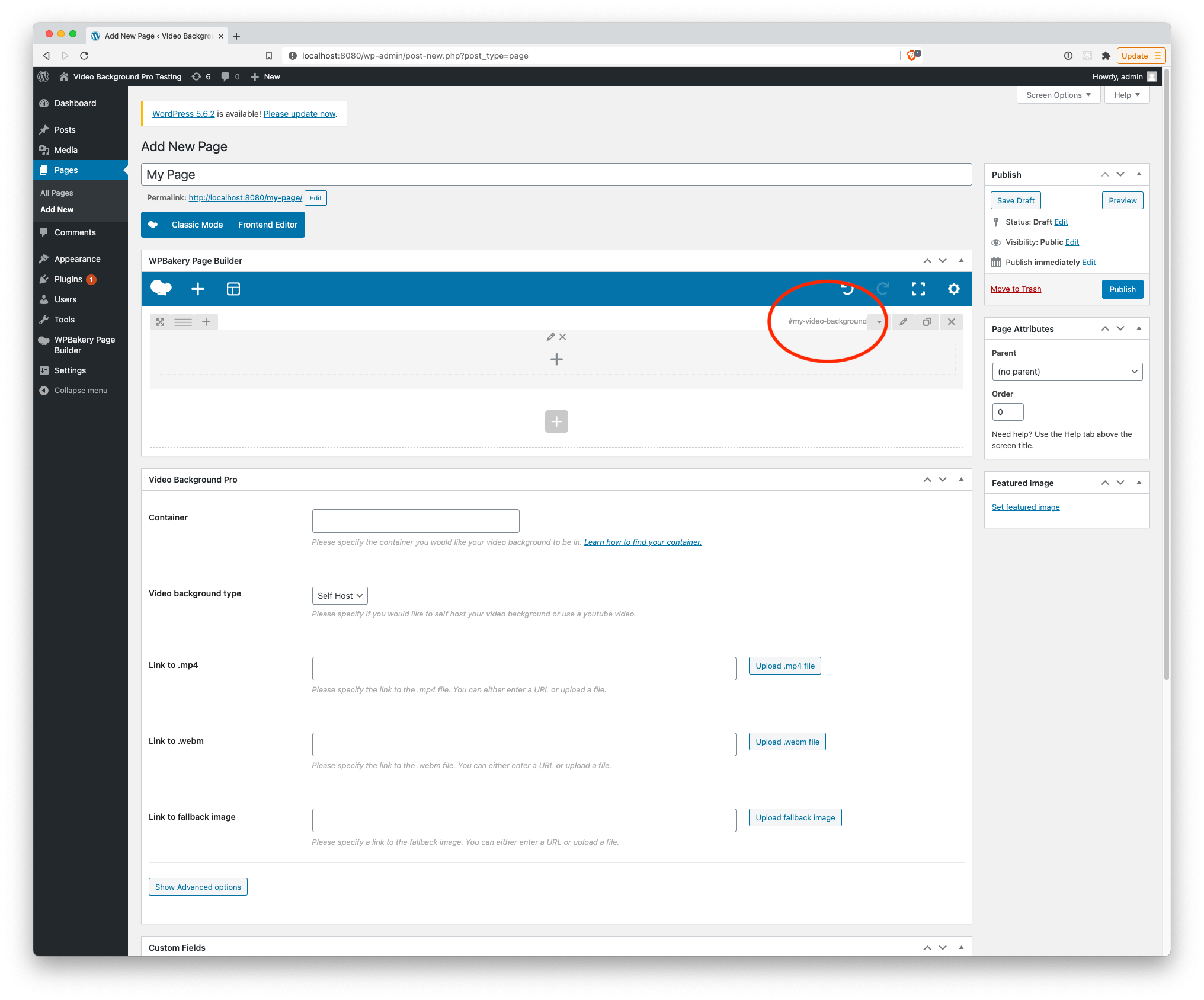 Using The Metabox With A WPBakery Row Push Labs Docs